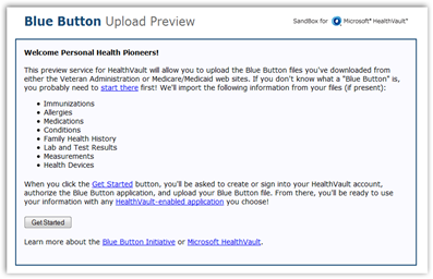 White House Makes Official Introduction of the “Blue Button”–Microsoft ...